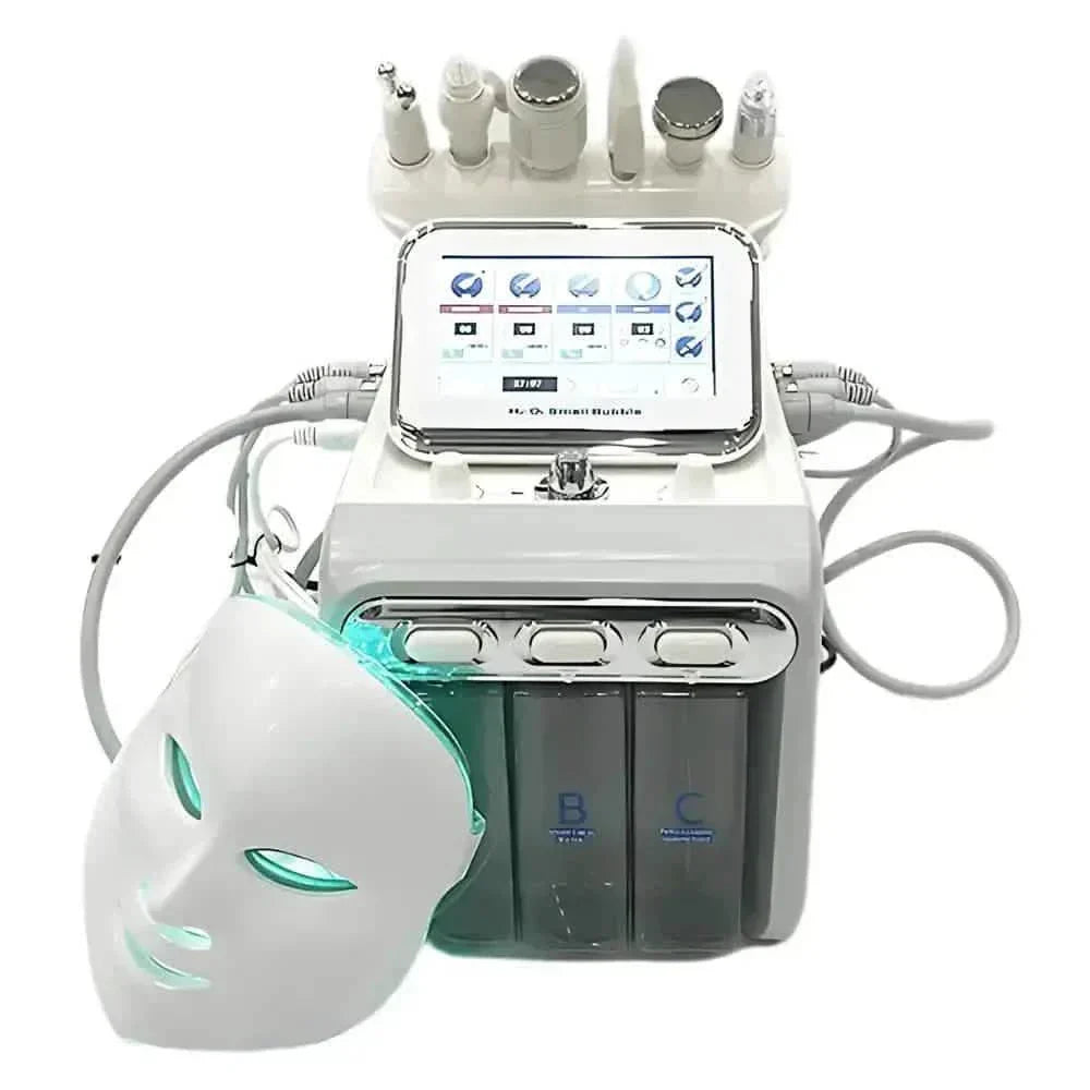 7 in 1 Hydra Dermabrasion Machine with LED Mask | Professional Facial ...