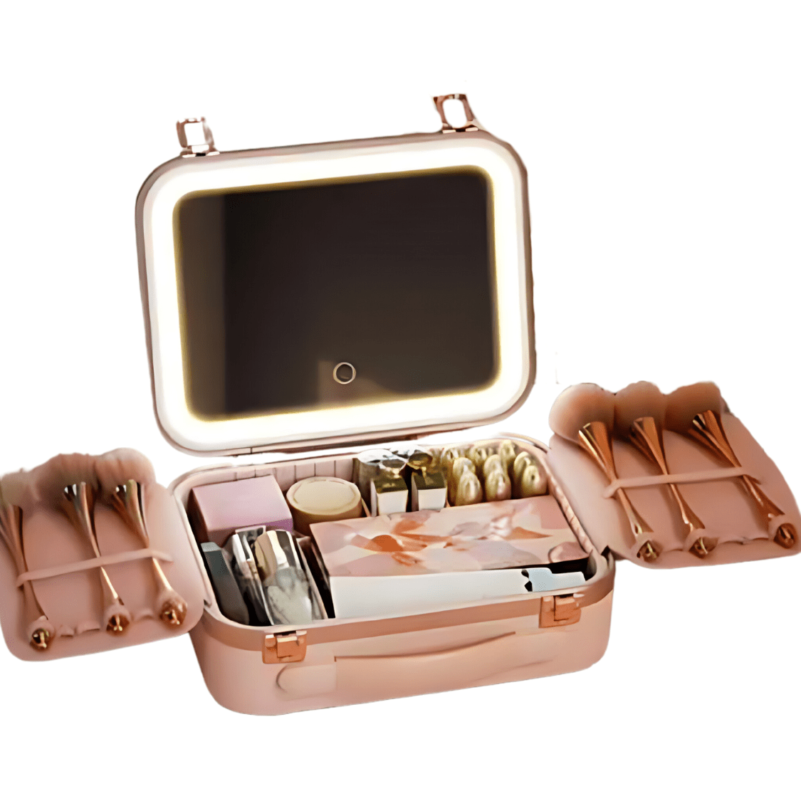 Glow Beaty Case | LED Makeup Case With Mirror | HD Makeup Brushes ...