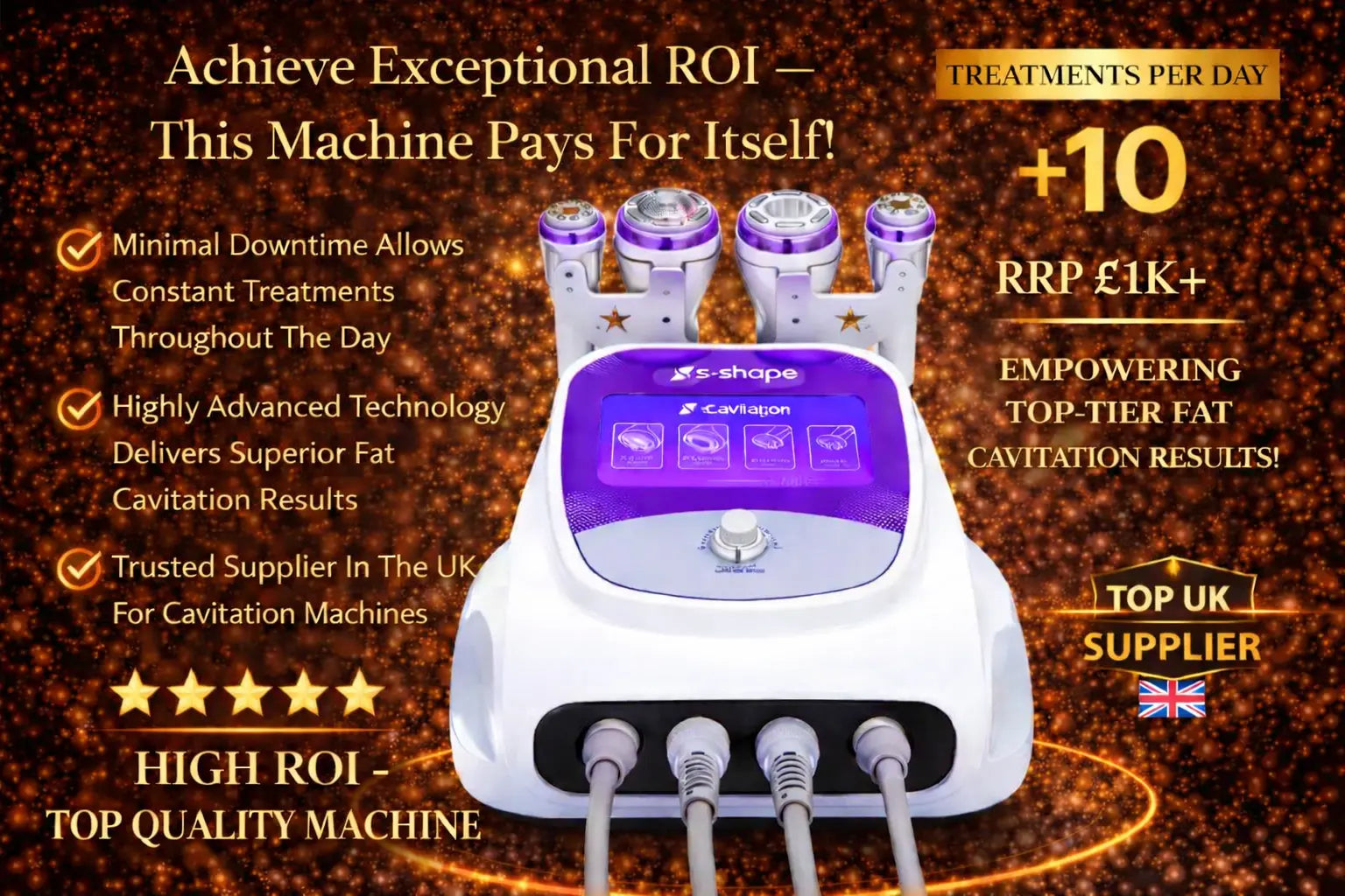 30K S Shape Cavitation Machine 4-in-1 – Professional Body Sculpting ...